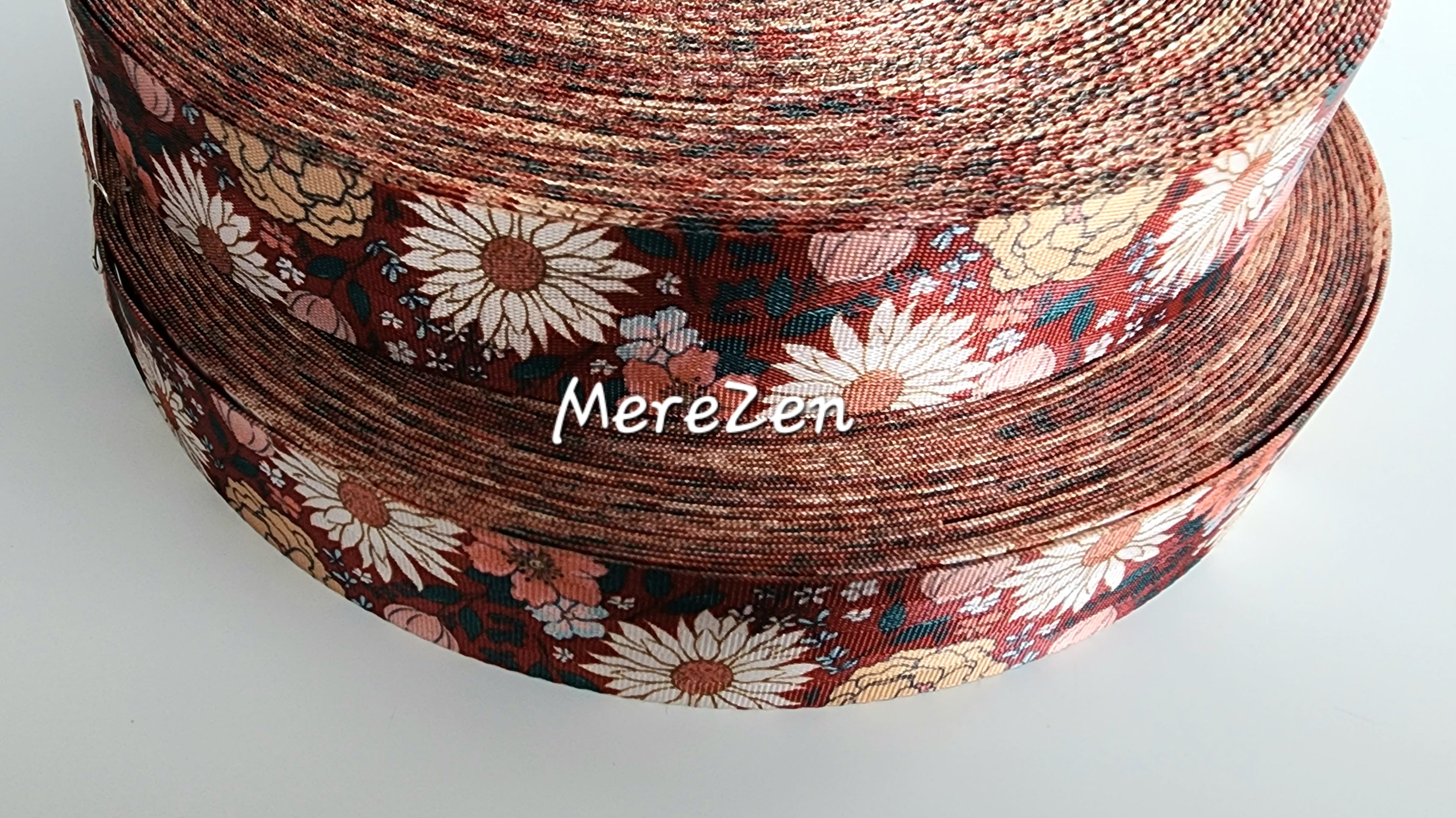 1.5 Inch Webbing Autumn Bloom - Polyester – MereZen