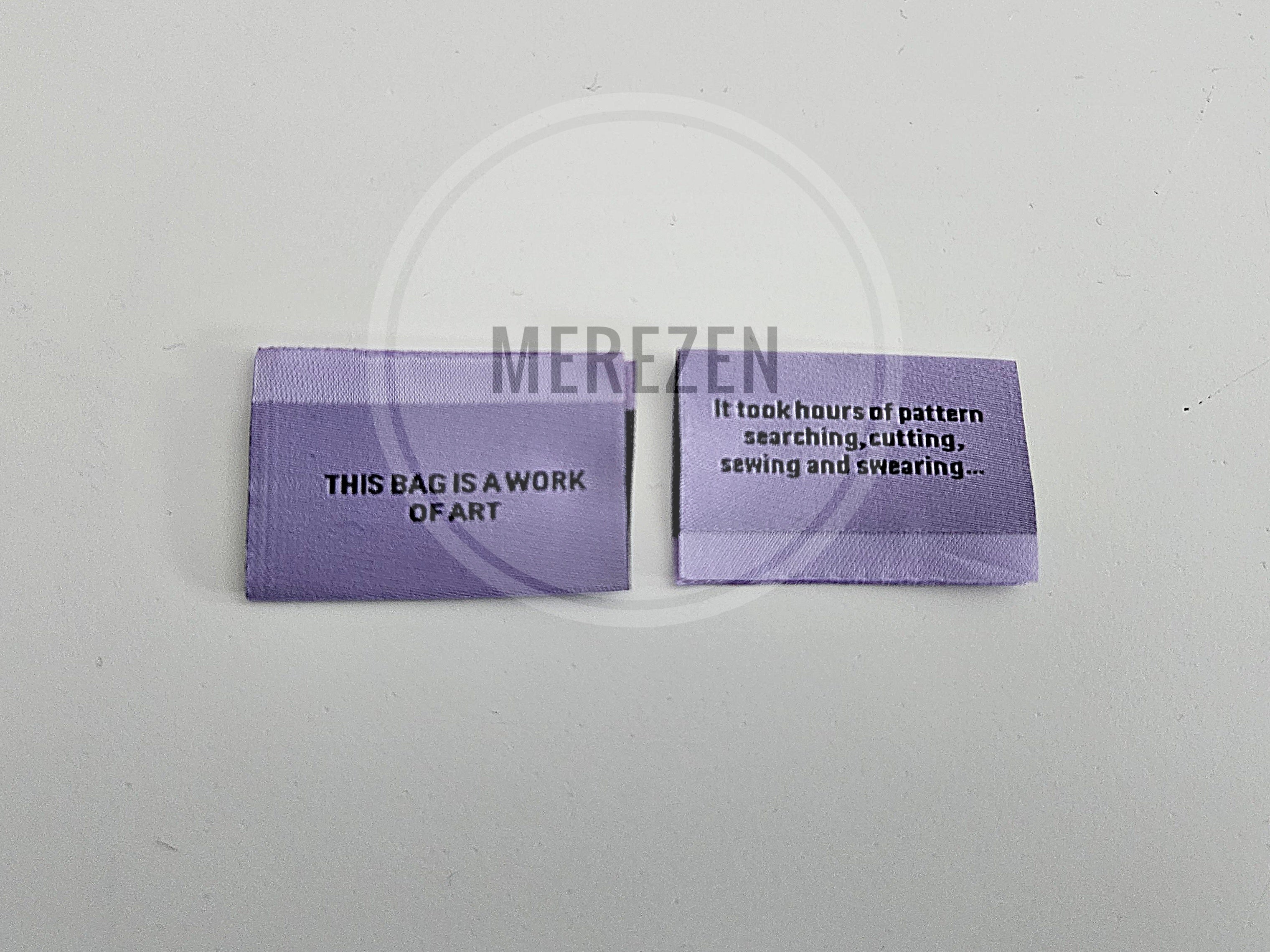 Work of Art Woven Sew In Labels - 1.5 inch wide - Pack of 5 – MereZen