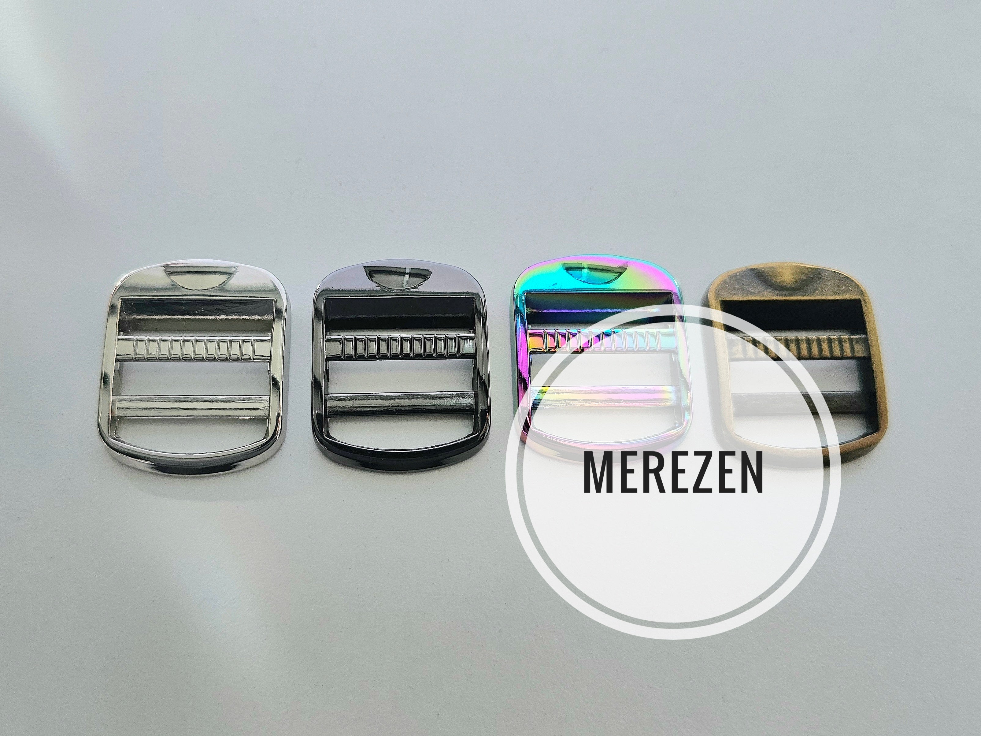 Metal Ladder Buckle Sliders - 1 Inch (25mm) -2 pack – MereZen