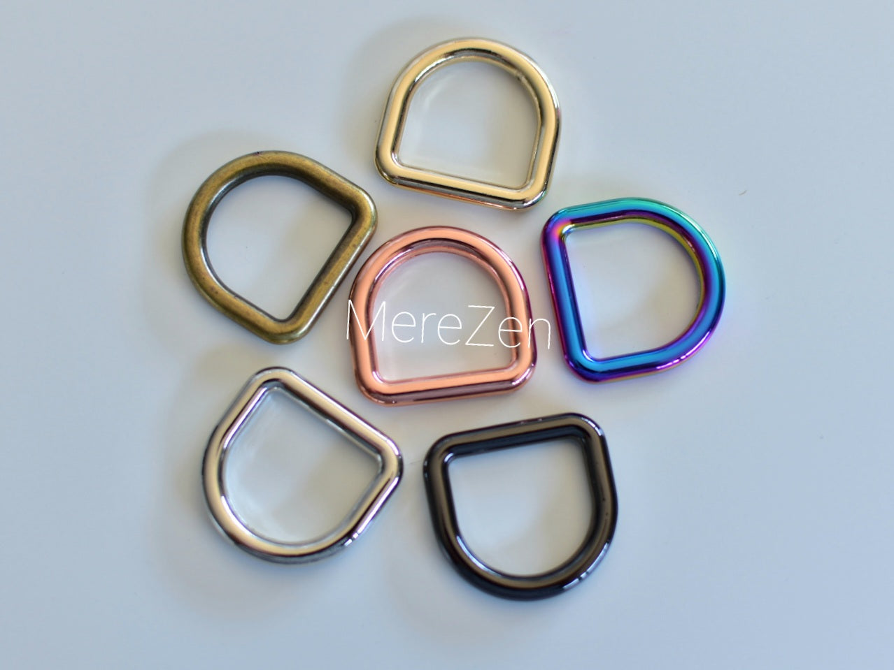 D Rings 3/4 Inch - 4mm thick - 4 pack – MereZen